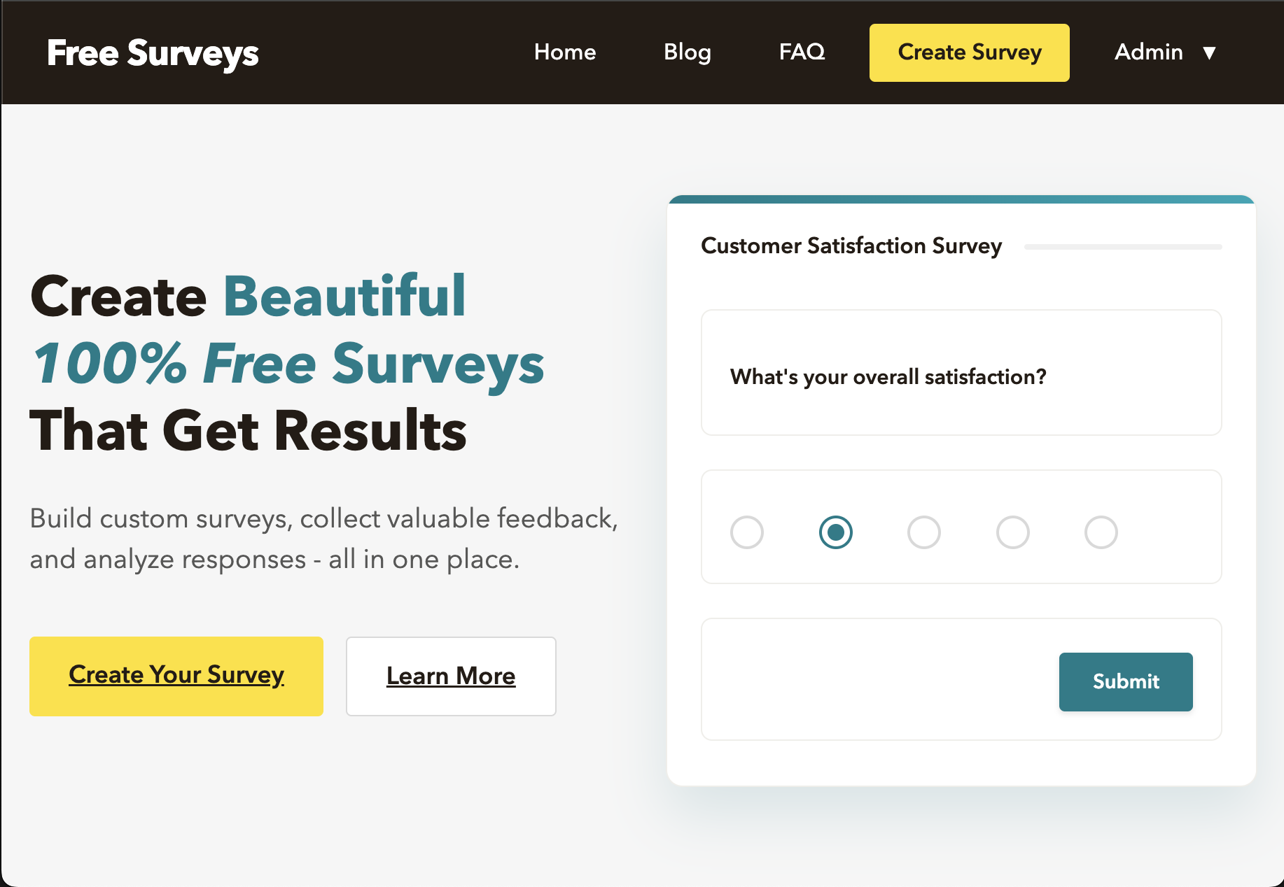Free Surveys — Create Online Surveys Without Sign Up